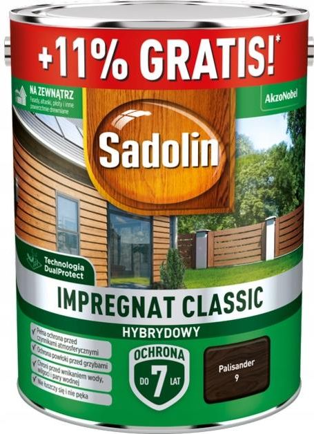 Sadolin Akzo Classic Hybrydowy Palisander 5L - Opinie i ceny na Ceneo.pl