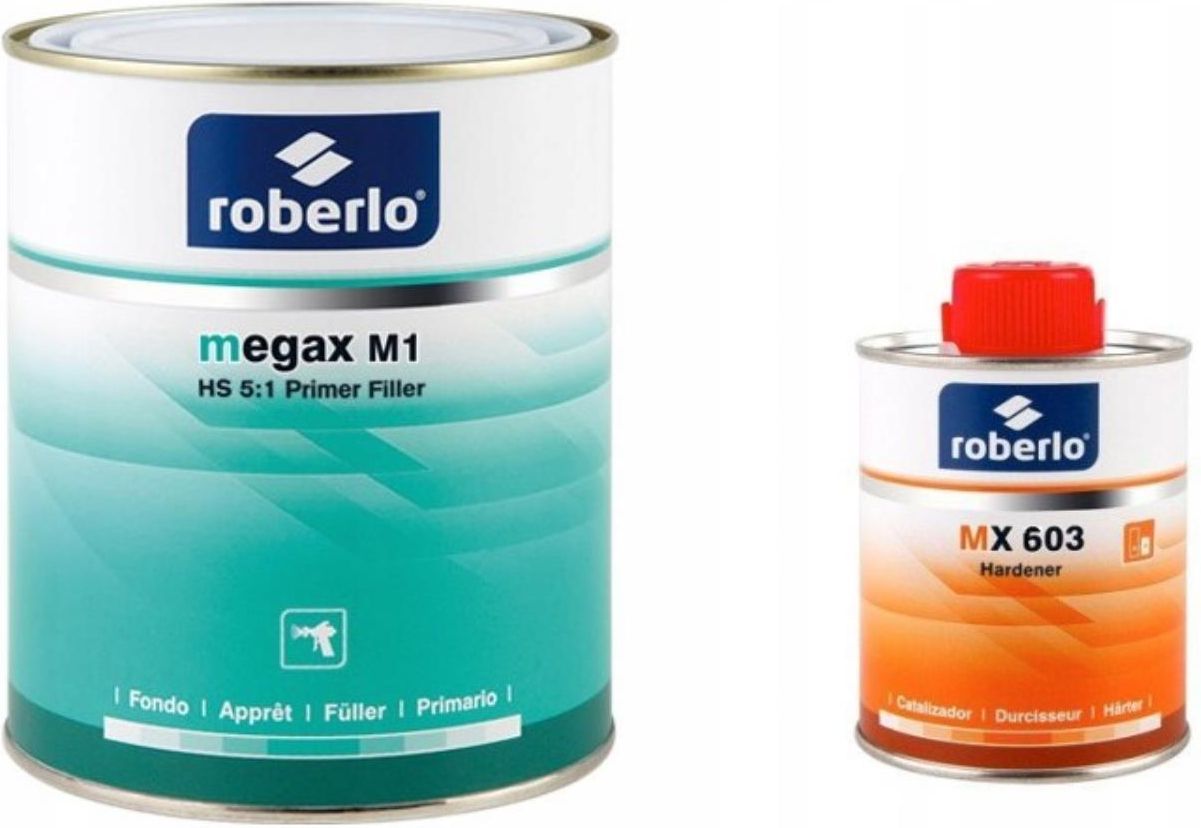 Roberlo Megax Podkład Wypełniający Ciemno Szary 1L - Opinie i ceny na Ceneo.pl