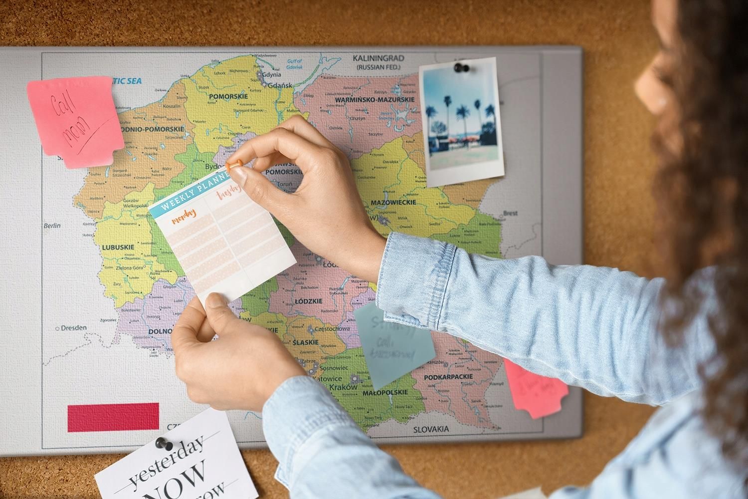 Tablica Memo Korkowa Notatki 60X40 Mapa Polski - Ceny i opinie - Ceneo.pl