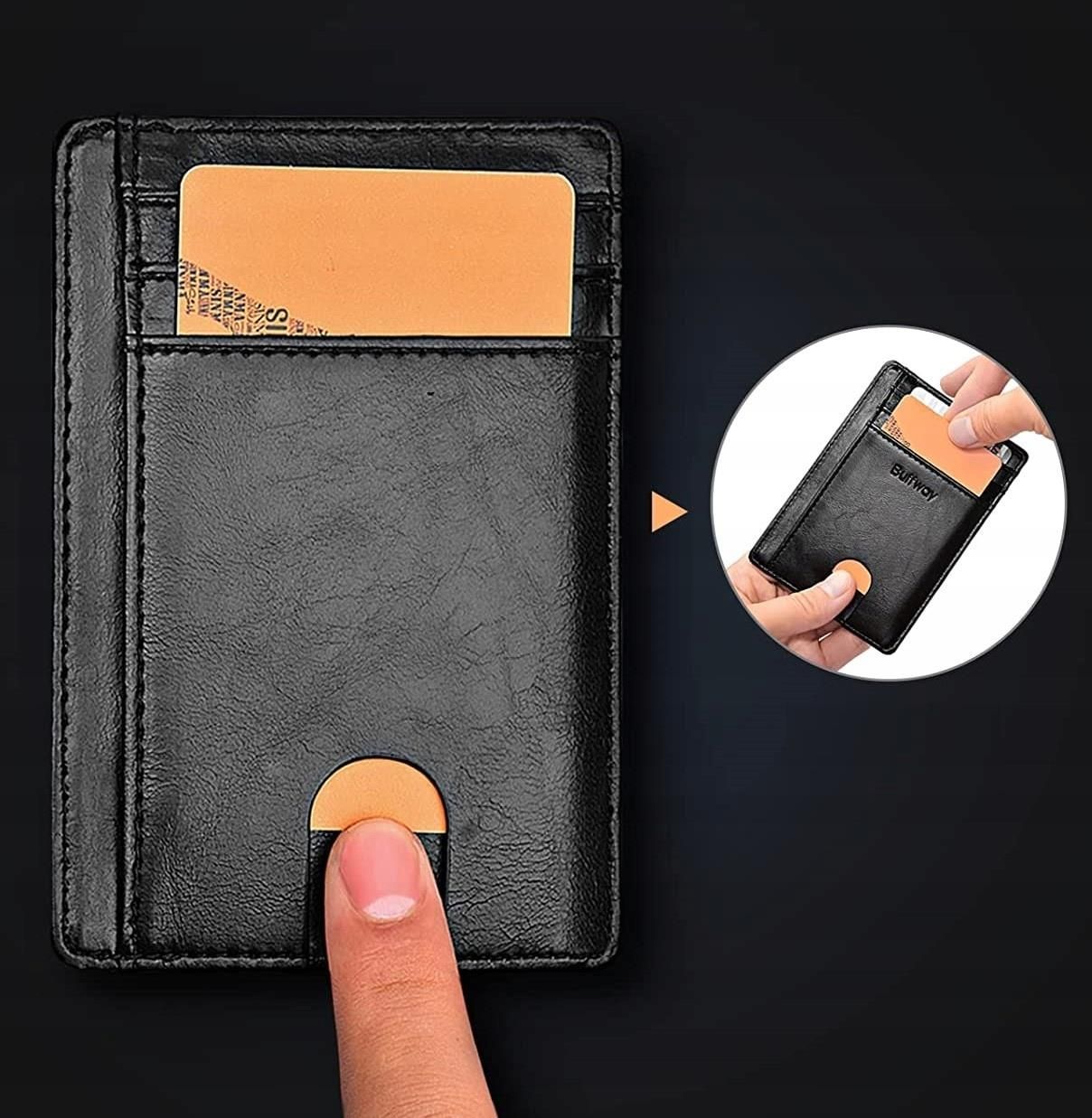 PORTFEL RFID SLIM CIENKI ETUI NA KARTY DOKUMENTY 3 - Ceny i opinie ...