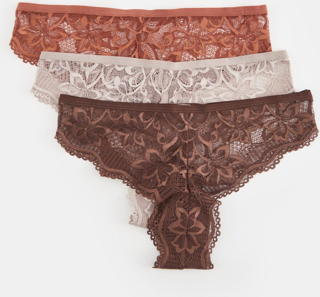 Sinsay - Majtki brazyliany 3 pack - Wielobarwny - Ceny i opinie - Ceneo.pl