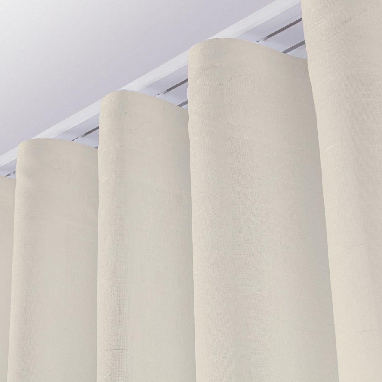 Dekoria Firana Na Taśmie Wave Prześwitująca Ecru Romantica 300X245 Cm ...