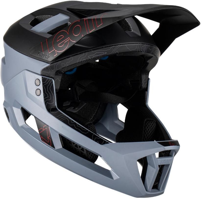 Kask Rowerowy Full Face Leatt Mtb Enduro 3.0 Szary-Czarny / Rozmiar: L ...