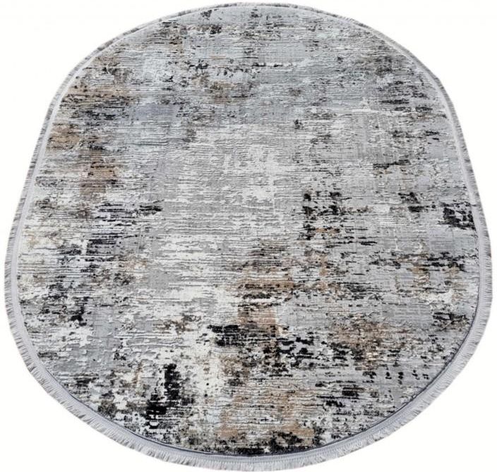 Dywany Chodniki Dywan Exclusive Owal 200 Gray Black Szary 80X150 ...