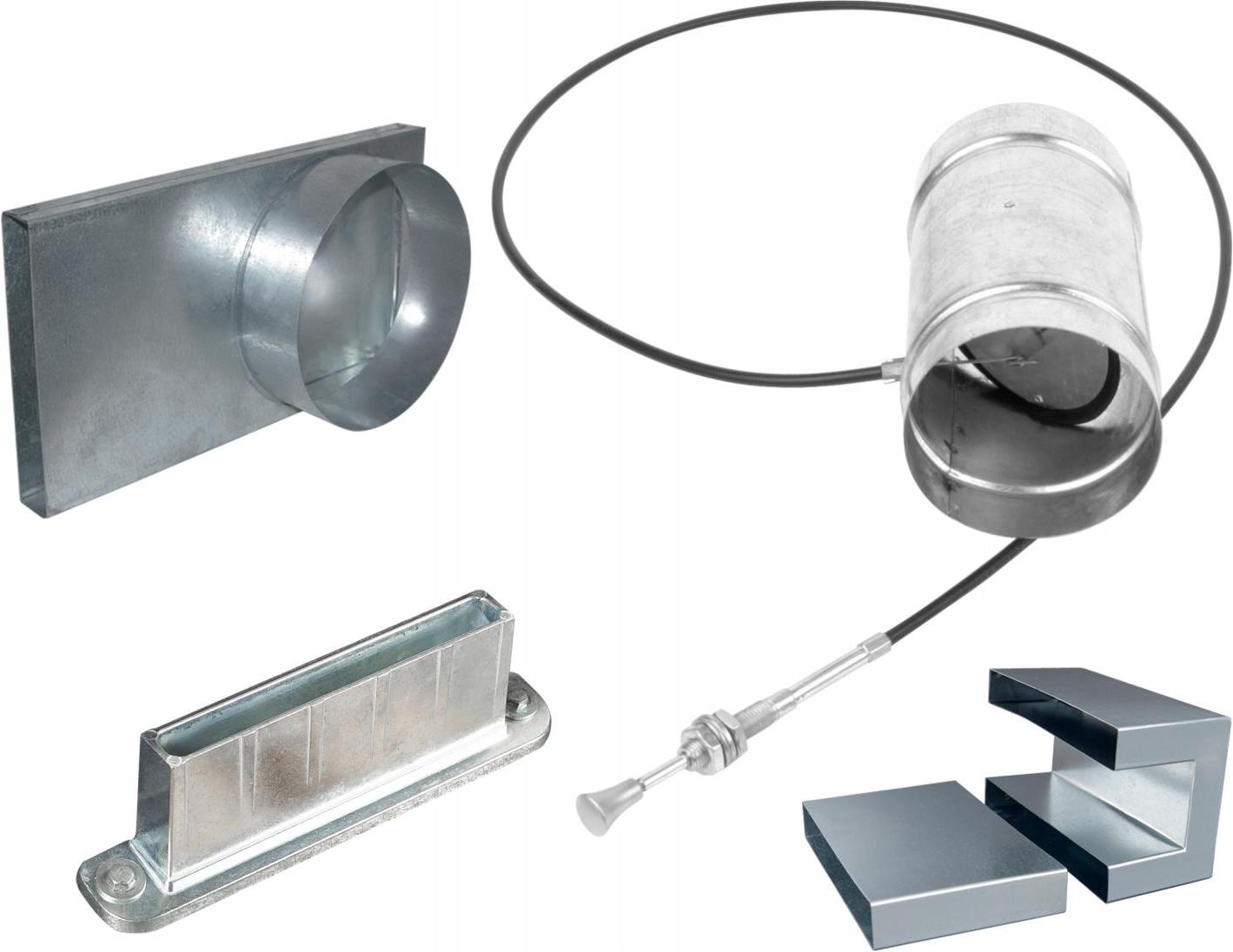 Kratki Zestaw Podłączenie Dolotu FI100 Przepustnica 360° - Opinie i ...