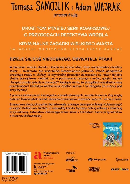Książka Detektyw Wróbel i struty dziób Agora - Ceny i opinie - Ceneo.pl