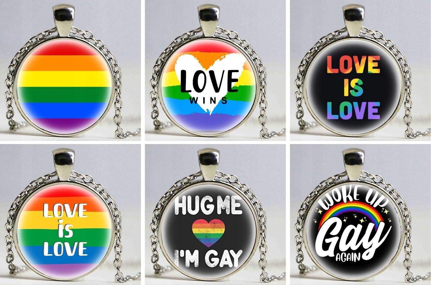 Goodies Naszyjnik 25mm PRIDE MONTH LGBTQ tęcza duma - Ceny i opinie ...