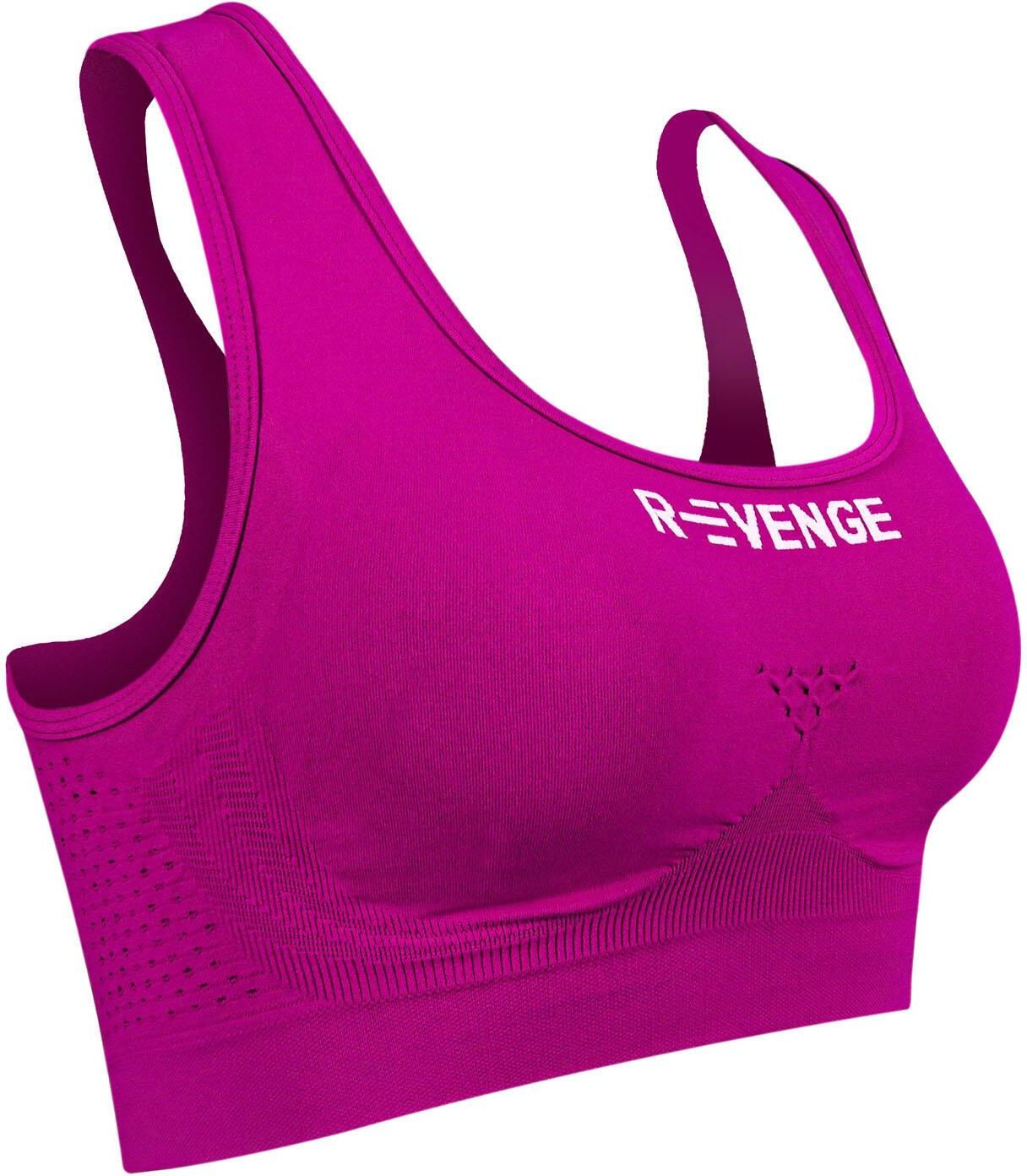 R Evenge Biustonosz Top techniczny z kieszonką na miseczki Różowy ...