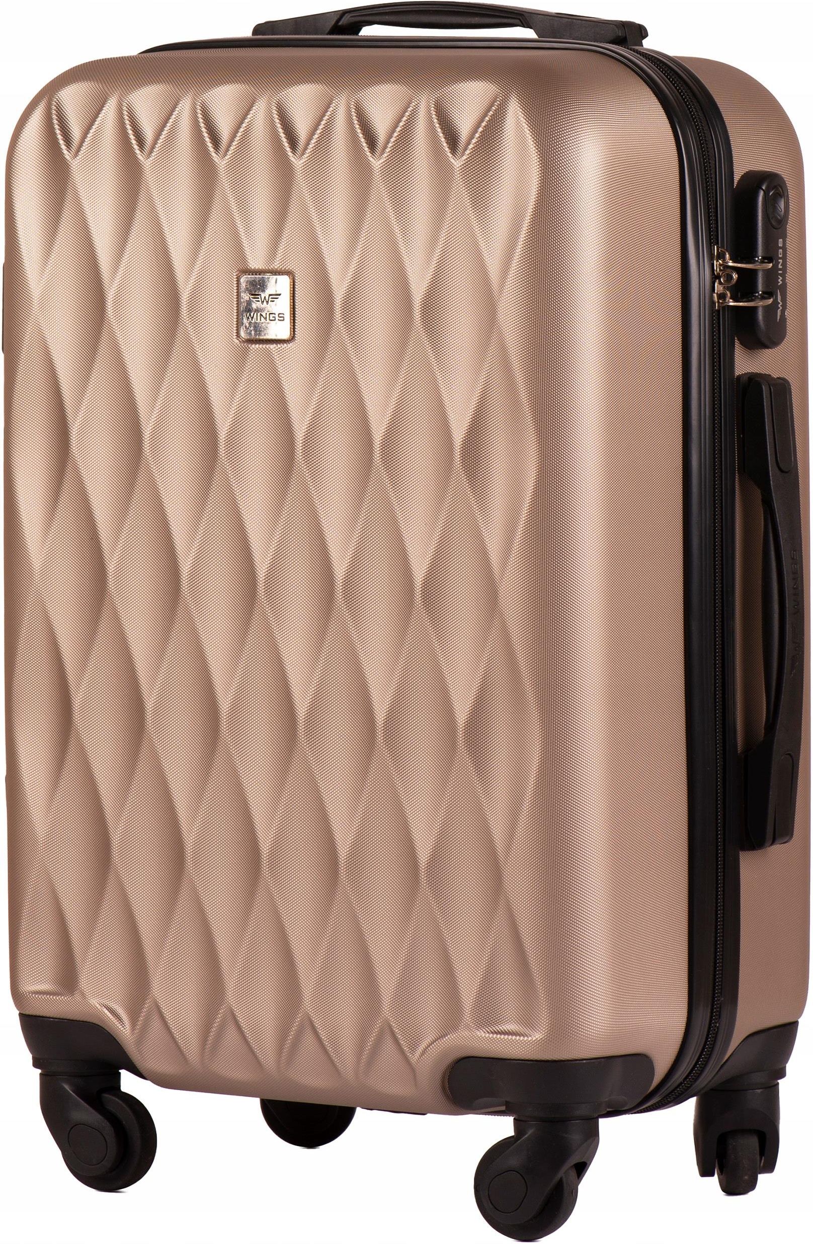 Wings Walizka Mała White Eagle Champagne Abs TD190 - Ceny i opinie - Ceneo.pl