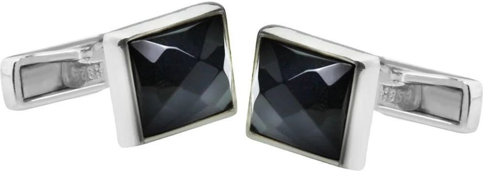 Gold Point Spinki do mankietów z czarną szlifowaną cyrkonią - Ceny i ...