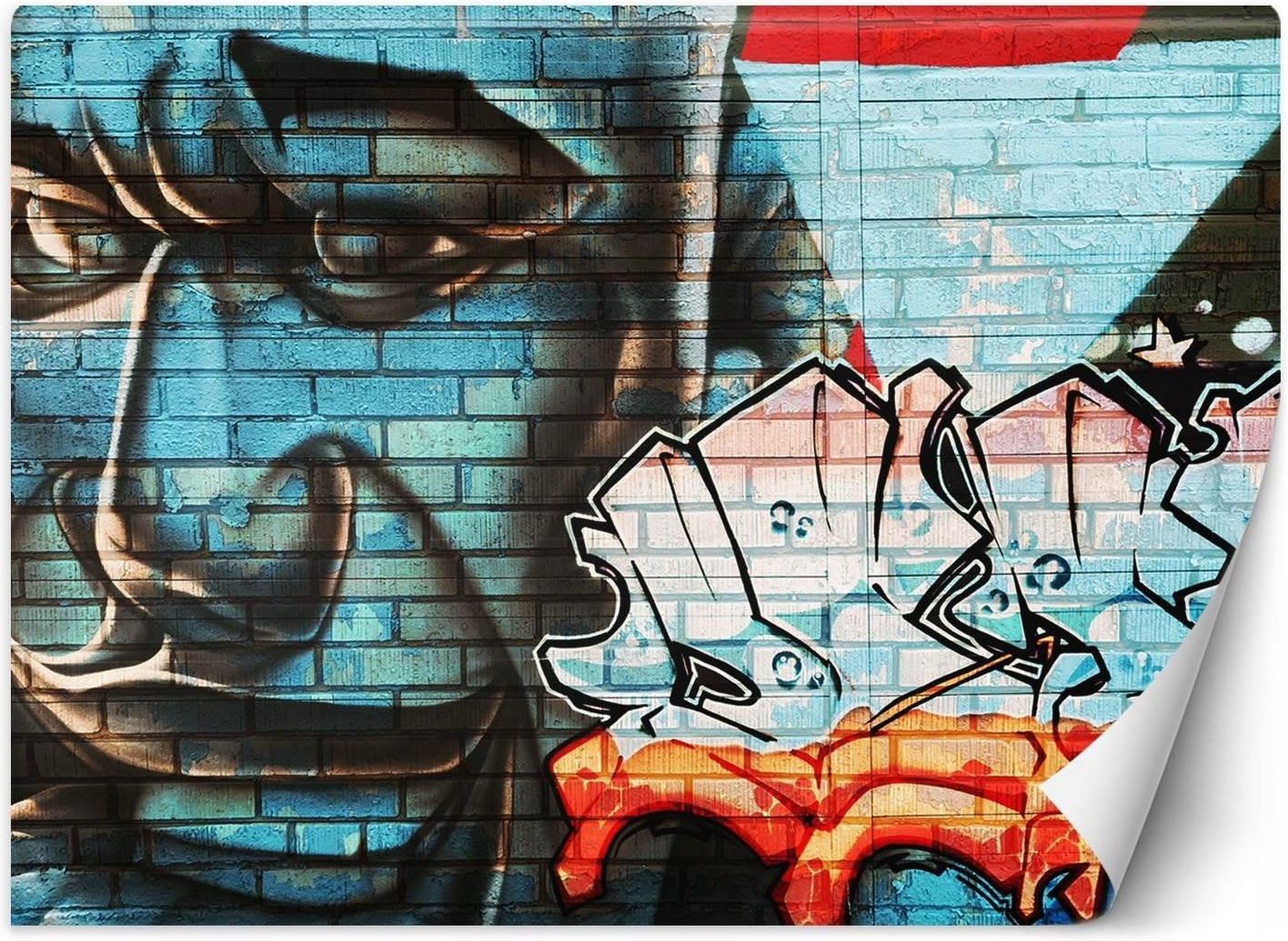 Feeby Graffiti Na Murze Niebieska Twarz 100x7 - Opinie i ceny na Ceneo.pl