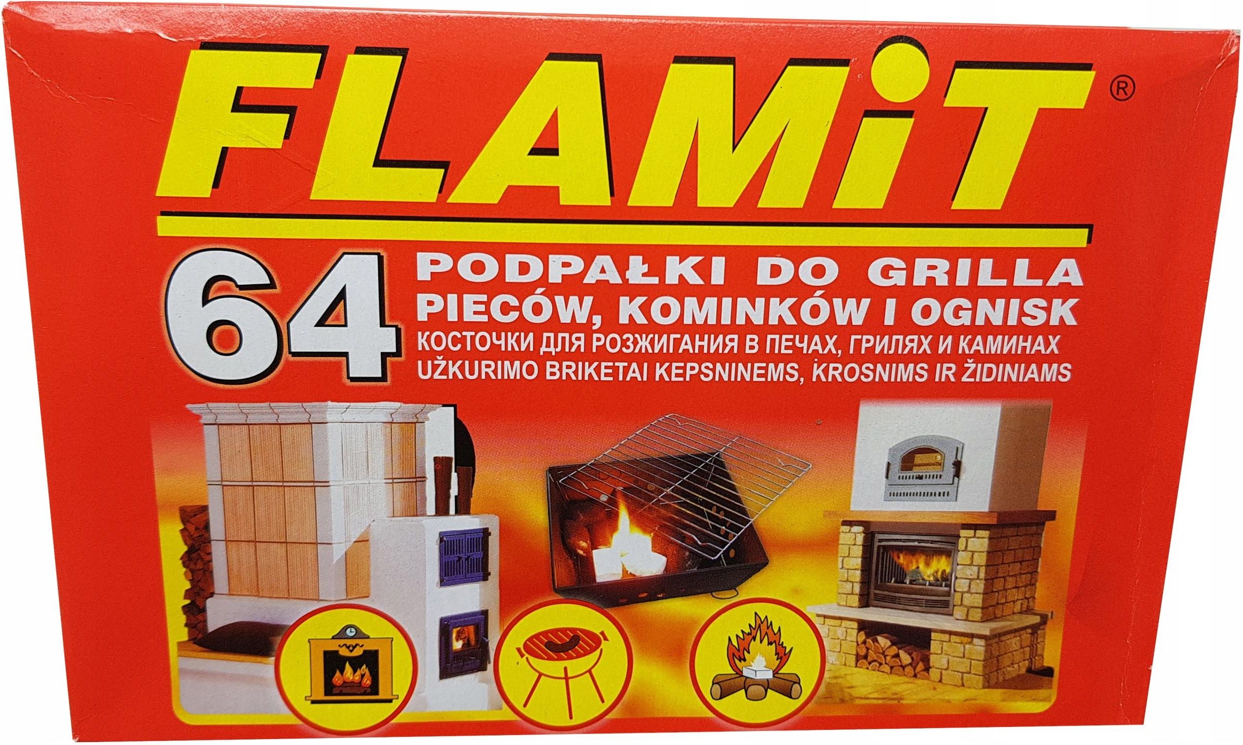 Materiały opałowe Ogrodowy Market Podpałka Do Grilla Biała Flamit 64 ...