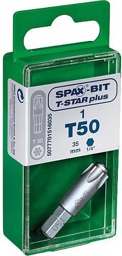 Spax bit torx 50 końcówka T-star plus T50 - Opinie i ceny na Ceneo.pl