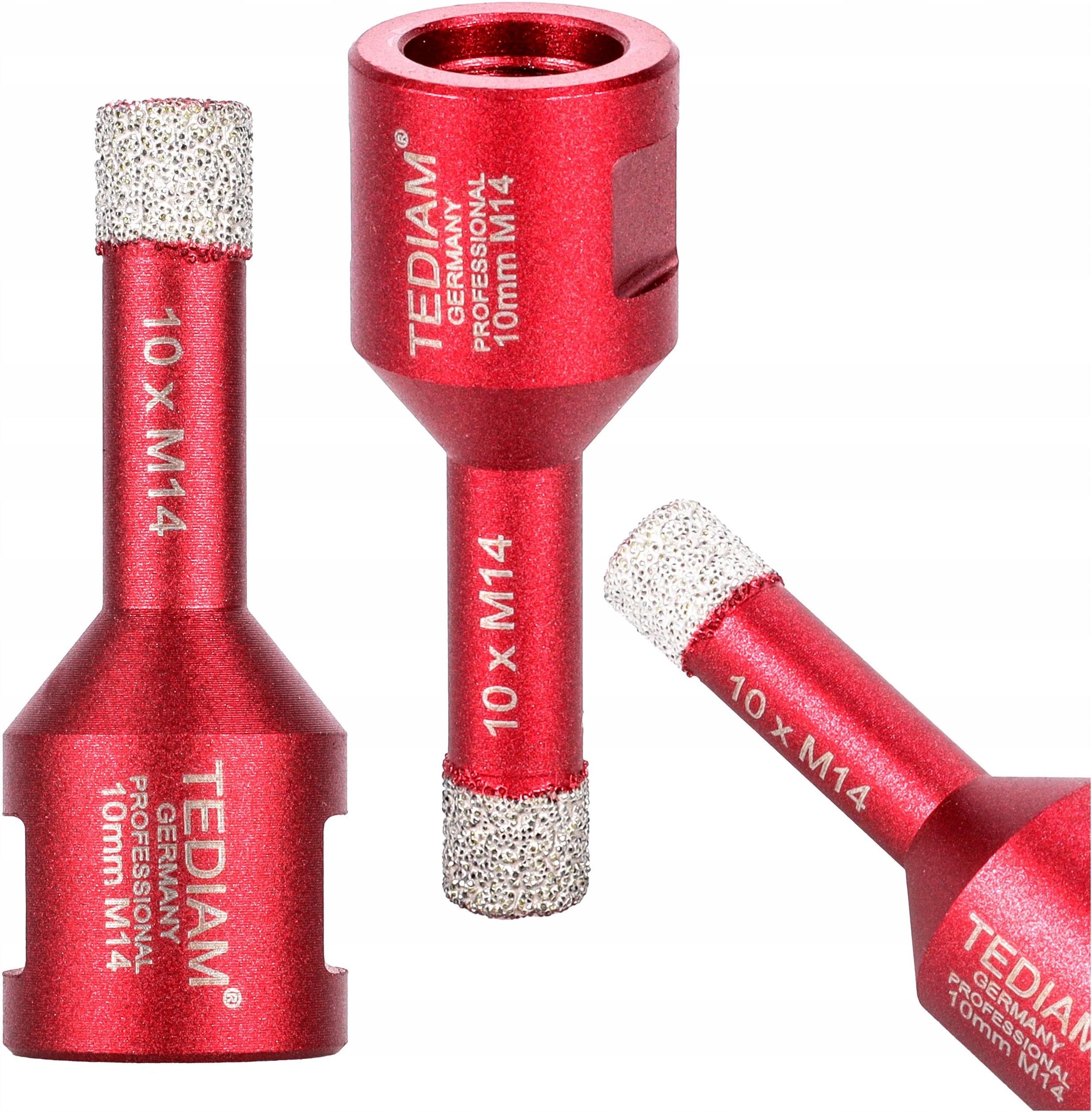 Otwornica Tediam Otwornica Diamentowa Koronka Do Gresu M14 10MM T10M14D ...