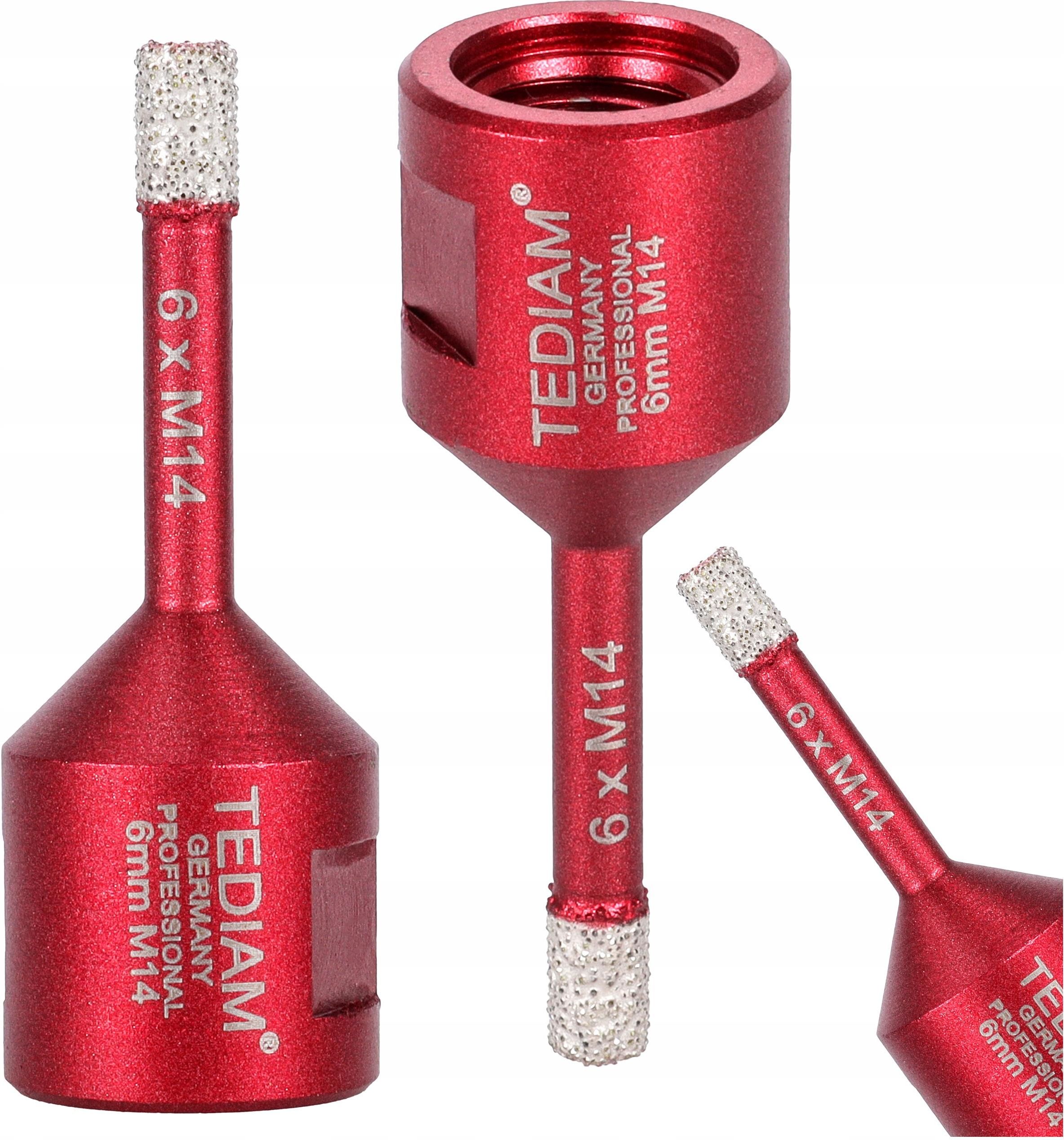 Otwornica Tediam Otwornica Diamentowa Koronka Do Gresu M14 6MM T6M14D ...