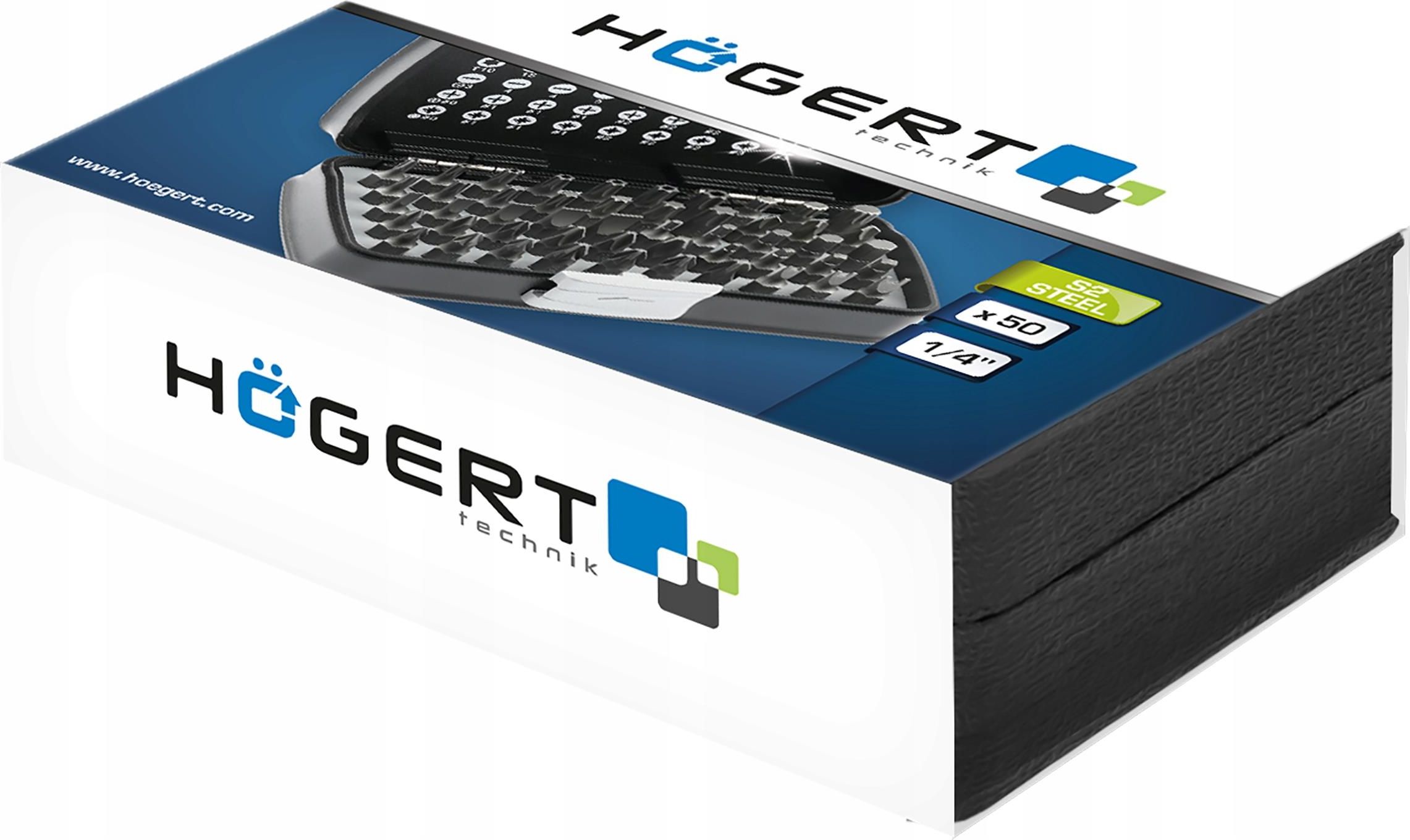 Hoegert Technik Zestaw Końcówek Wkrętakowych 50 el. Hogert - Opinie i ceny na Ceneo.pl