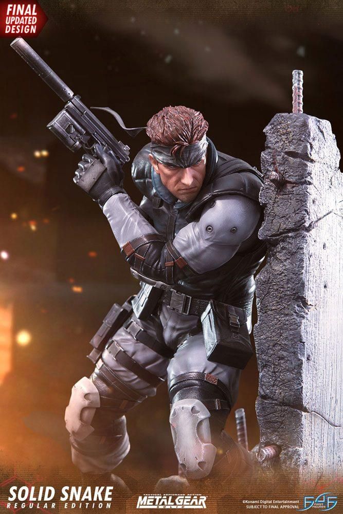 First 4 Figures Metal Gear Solid Statue Solid Snake 44cm - Ceny i ...