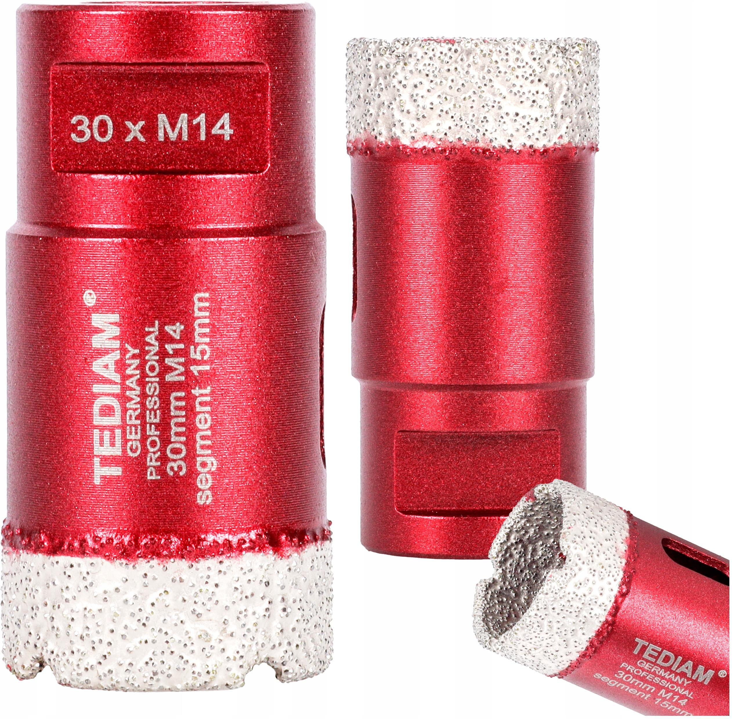 Otwornica Tediam Otwornica Diamentowa Koronka Do Gresu M14 30MM T30M14D ...