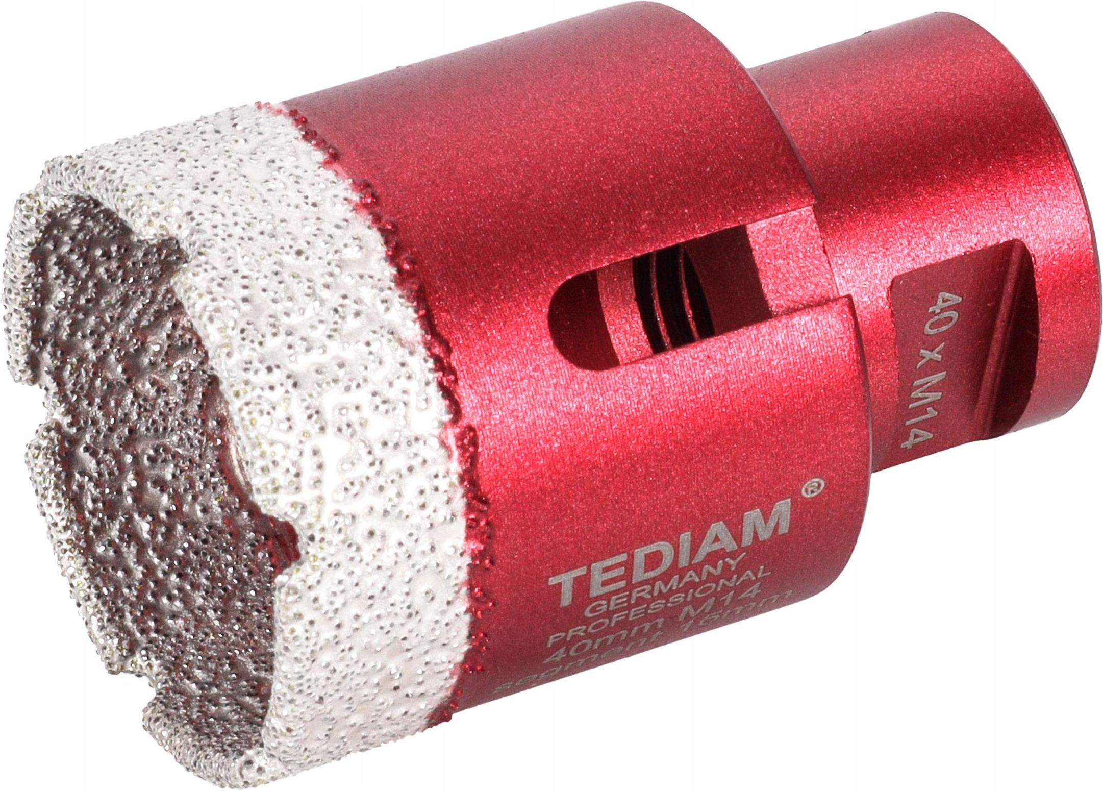 Otwornica Tediam Otwornica Diamentowa Koronka Do Gresu M14 40MM T40M14D ...