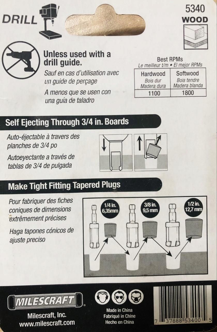 Milescraft Flekownik Do Drewna Plugcutter 3Szt. 5340 - Opinie i ceny na ...