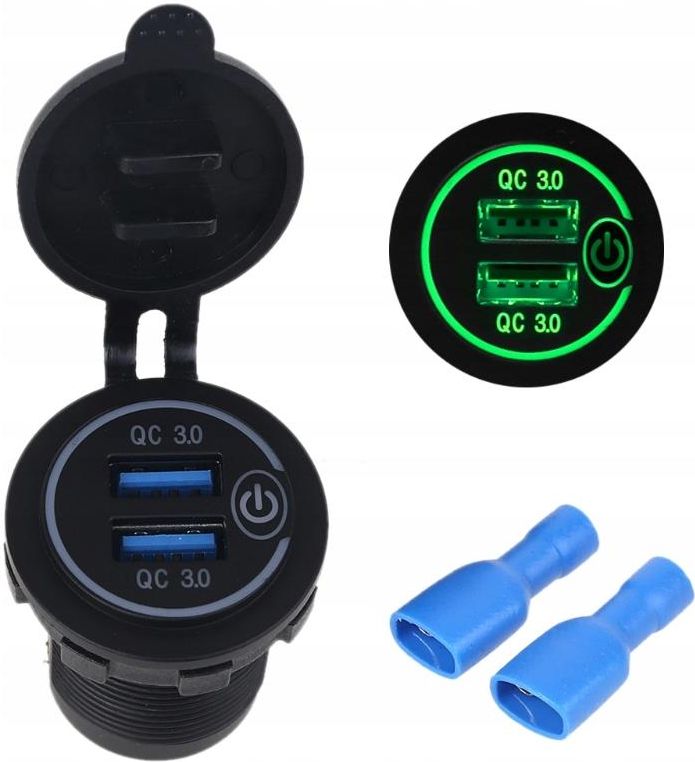 Pokrowiec samochodowy Cn 12V 24 V Dual Usb 2 1A Adapter Ładowarki ...