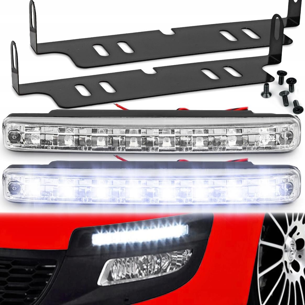 Agmi Lampy Do Jazdy Dziennej Drl Led Mocne Światła Dzienne 8 160Mm ...