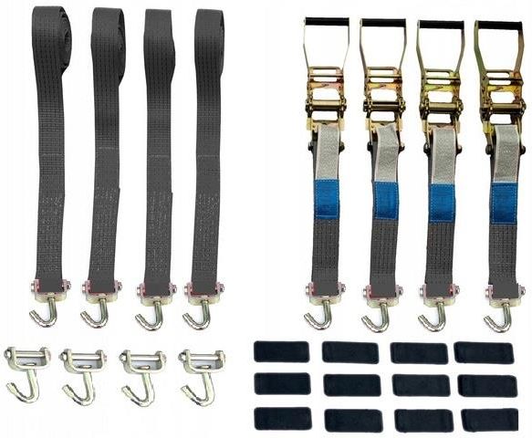 Zabezpieczenie ładunku 4x Pas Transportowy Haki Obrotowe 4T/3M/50 ...