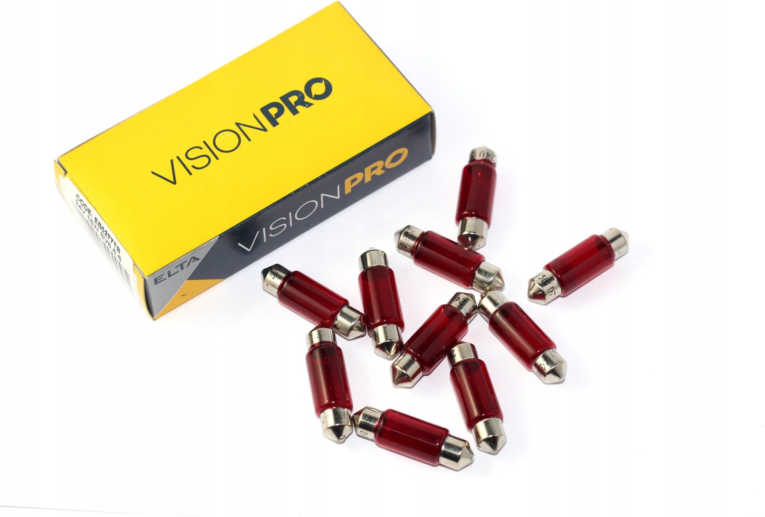 Żarówka C5W 24V 5W SV8.5 11x35 Rurka Czerwona - opinie i ceny na Ceneo.pl