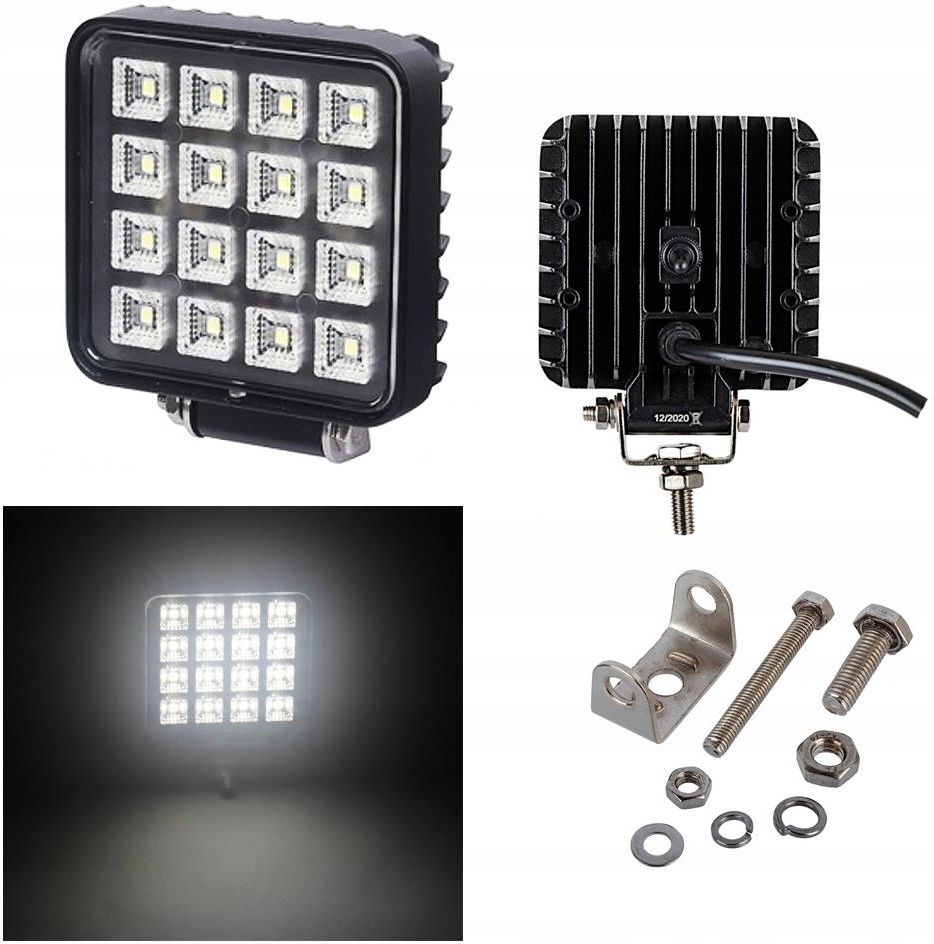 Halogen Kamar Lampa Robocza Halogen Led 12V 24V 16W Włącznik - Opinie i ...