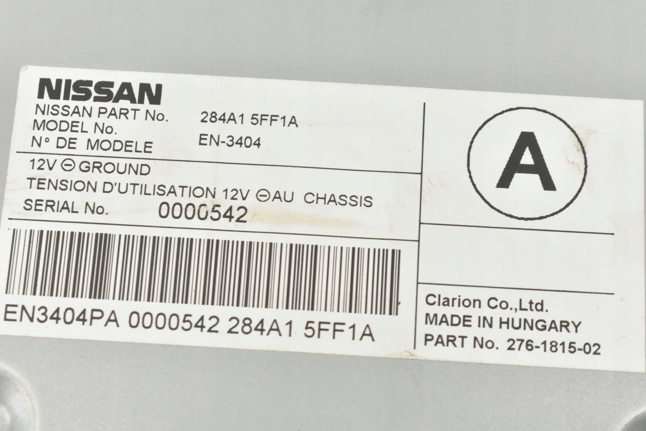 Wyposażenie elektryczne Nissan Oe Moduł Sterownik 284A1 5Ff1A Micra K14 ...