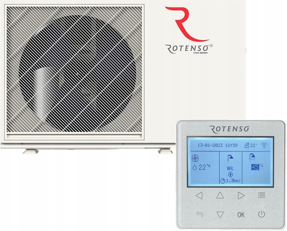 Pompa ciepła Rotenso Monoblock 4kW AIMW40X1R14 - Opinie i ceny na Ceneo.pl