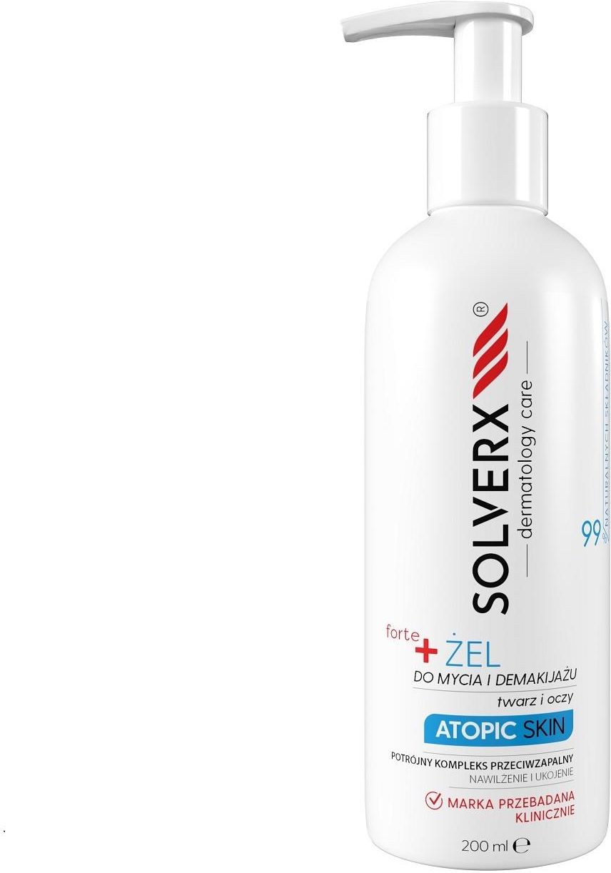 Solverx Atopic Skin Forte + Żel Do Mycia I Demakijażu Twarz I Oczy ...