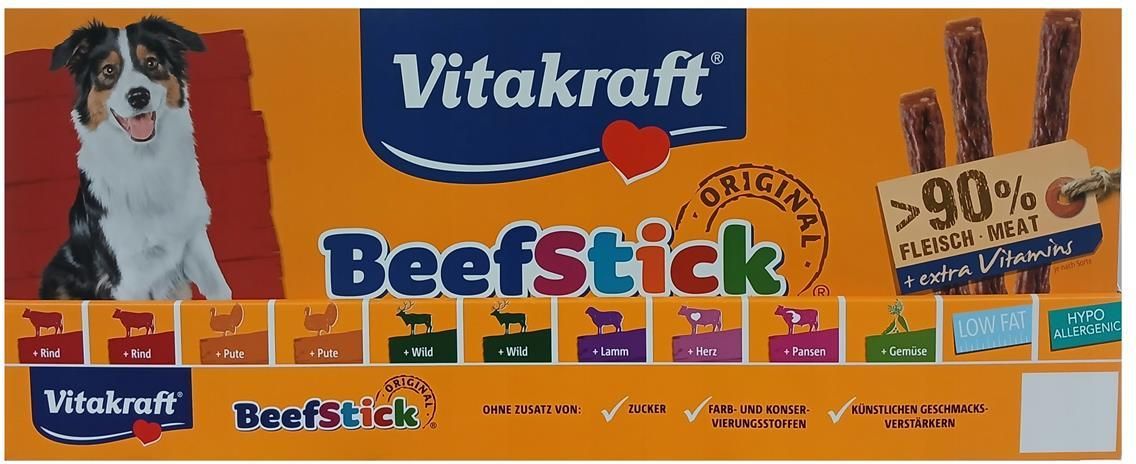 Karma Vitakraft Beef Stick Przysmak Pies Mix Smaków 18Szt. - Ceny i ...