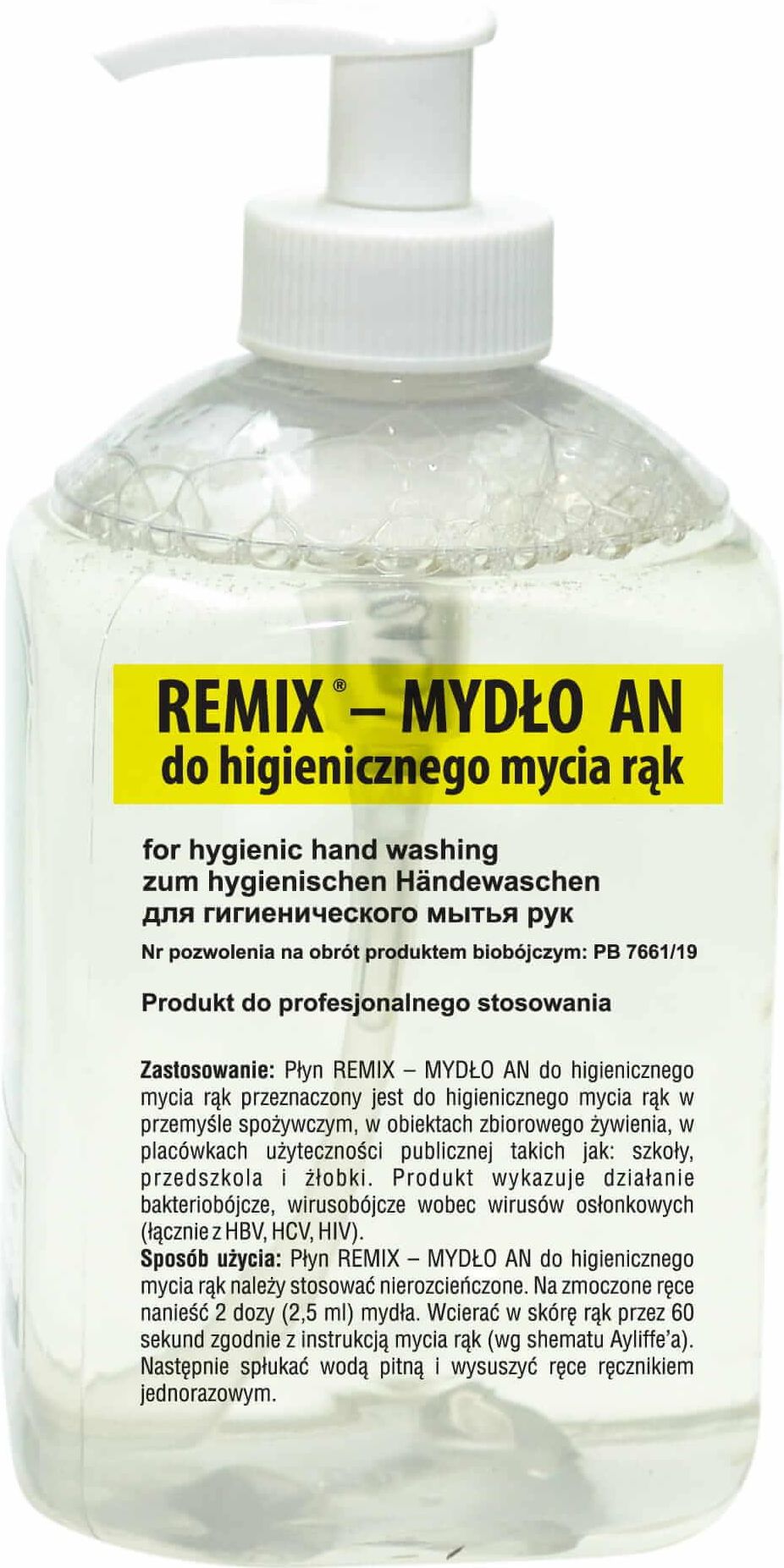 Mydło AN do higienicznego mycia rąk 0,5 l Remix AN - Opinie i ...
