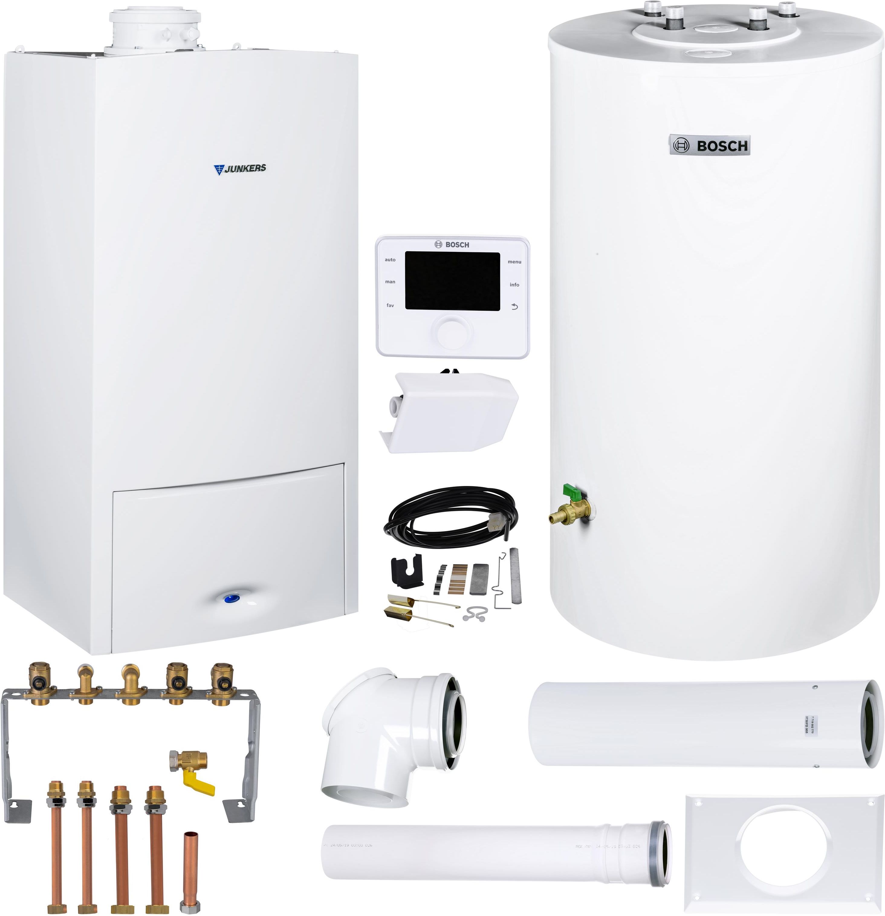 Junkers Cerapur Smart ZSB 1-F 15,2kW + Zasobnik, Regulator CW400 I ...