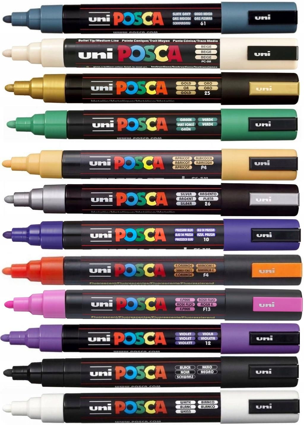 Uni Posca Markery Z Farbą Plakatową Zestaw 12Kol - Ceny i opinie - Ceneo.pl