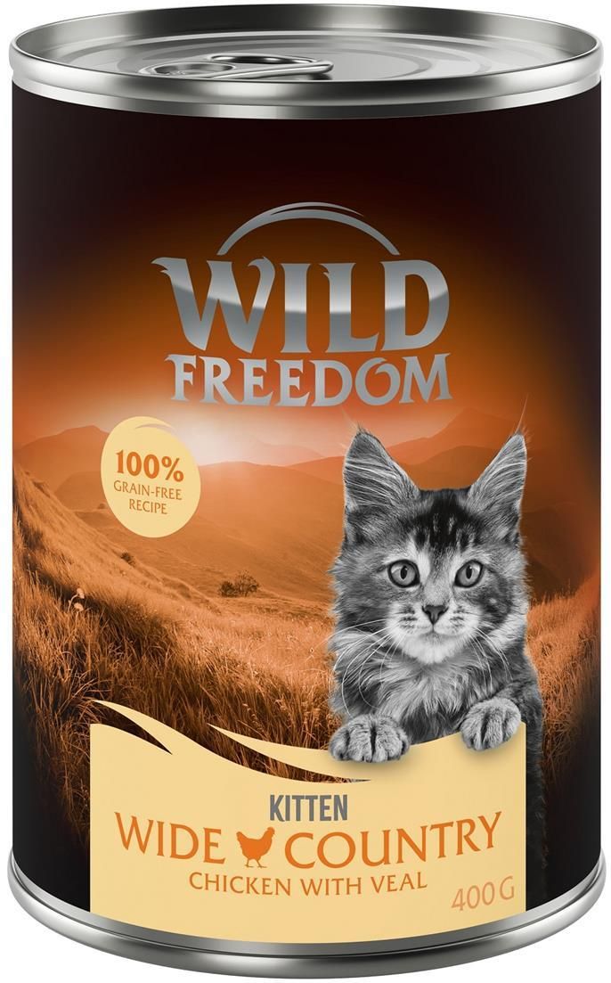 Karma Wild Freedom Kitten Wide Country Cielęcina I Kurczak 6x400g ...