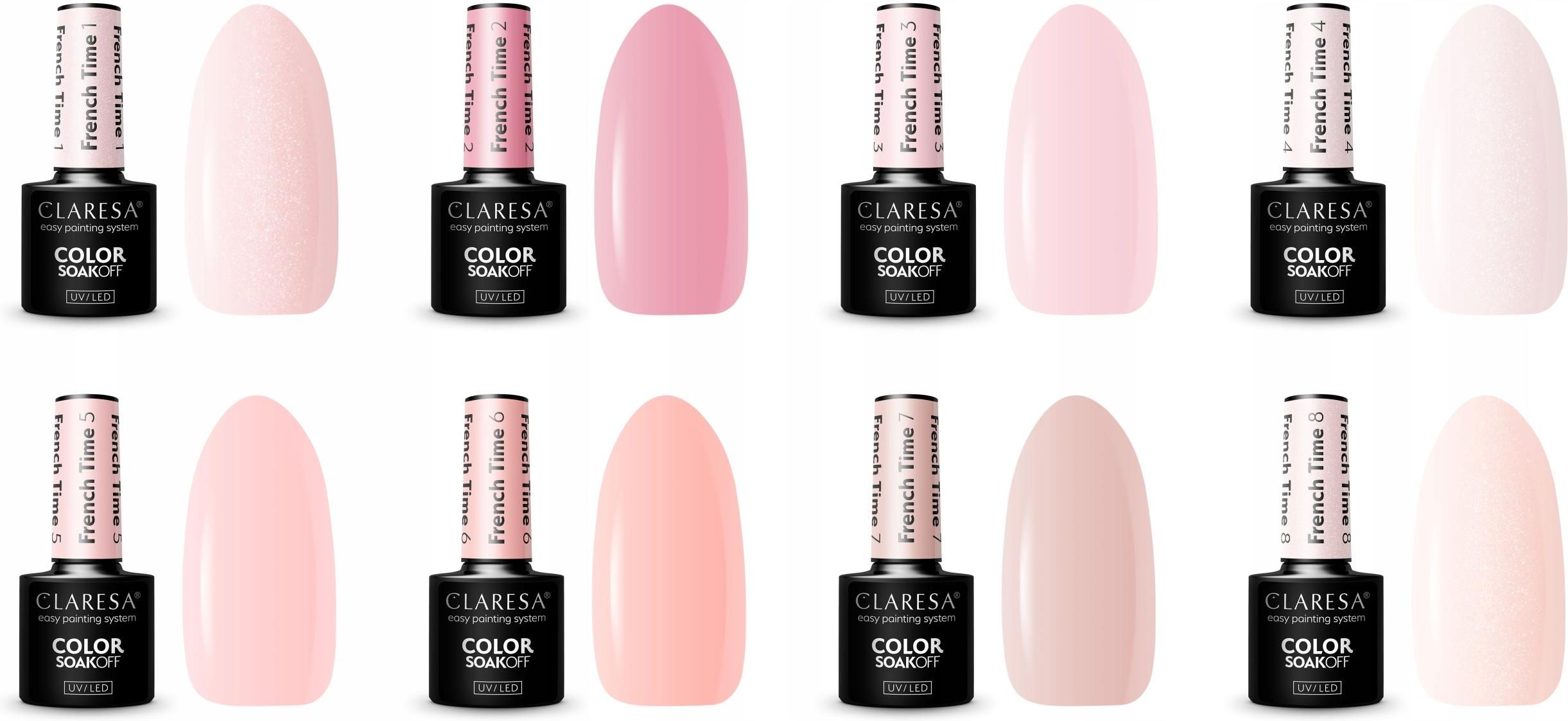 Claresa Lakiery Hybrydowe 5G Kolekcja French Time - Opinie i ceny na Ceneo.pl