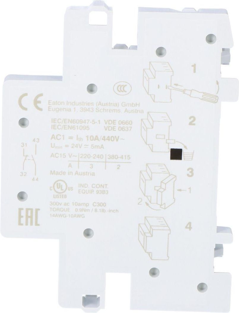 Bezpiecznik Eaton Styk Pomocniczy Do Styczników Instalacyjnych Z-Sc ...