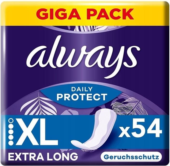 Always Daily Protect XL Extra Long Wkładki Higieniczne 54 szt. - Opinie ...