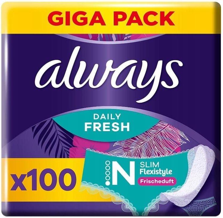 Always Daily Fresh Slim Flexistyle Wkładki 100 szt. - Opinie i ceny na ...