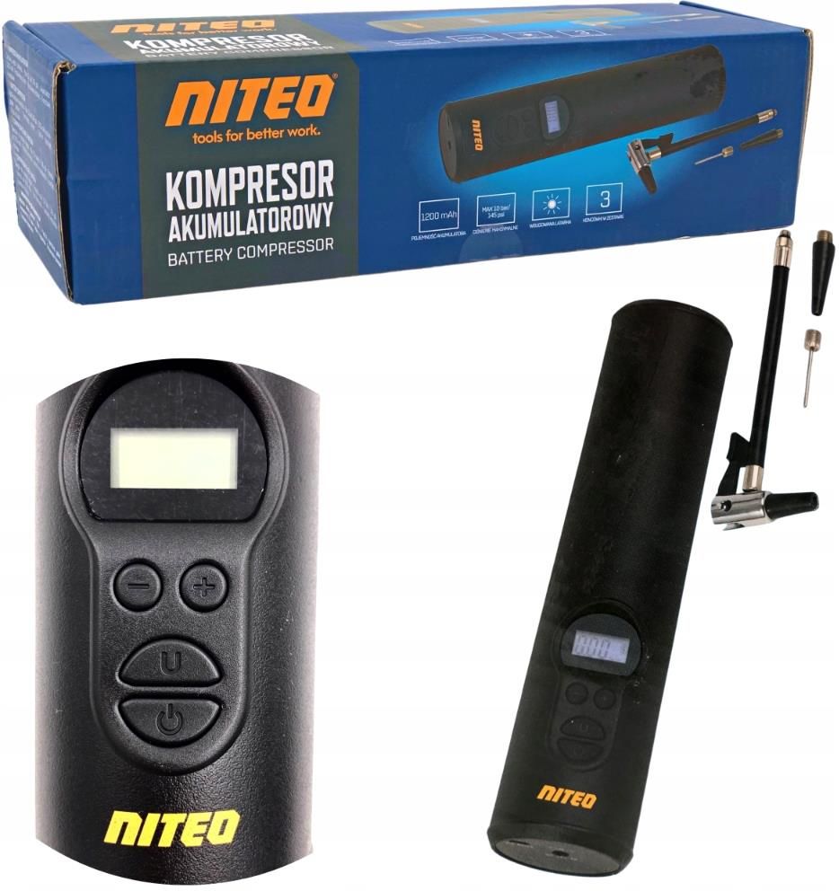 Niteo Tools Kompresor Akumulatorowy 1200 Mah - Opinie i ceny na Ceneo.pl
