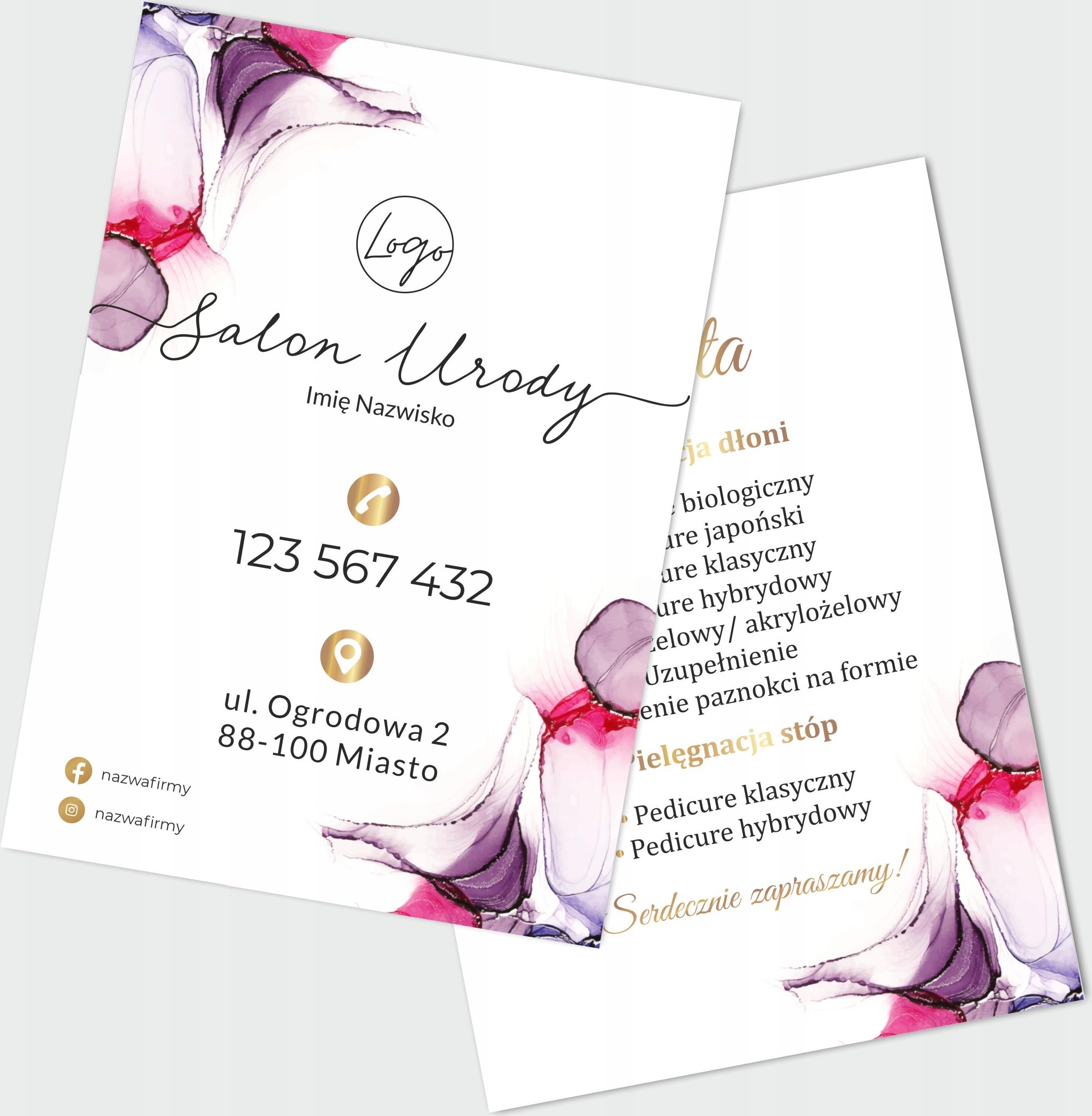 Studiograf Ulotki Salon Kosmetyczny, Fryzjerski A6 250szt. - Ceny i opinie - Ceneo.pl