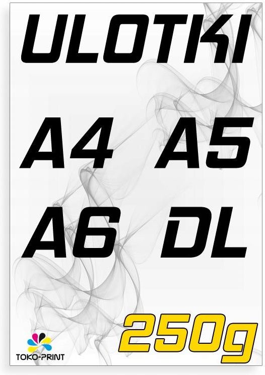 Ulotki Grube 250G A4 500 A5 1000 A6 2000 Dl 1500 - Ceny i opinie - Ceneo.pl