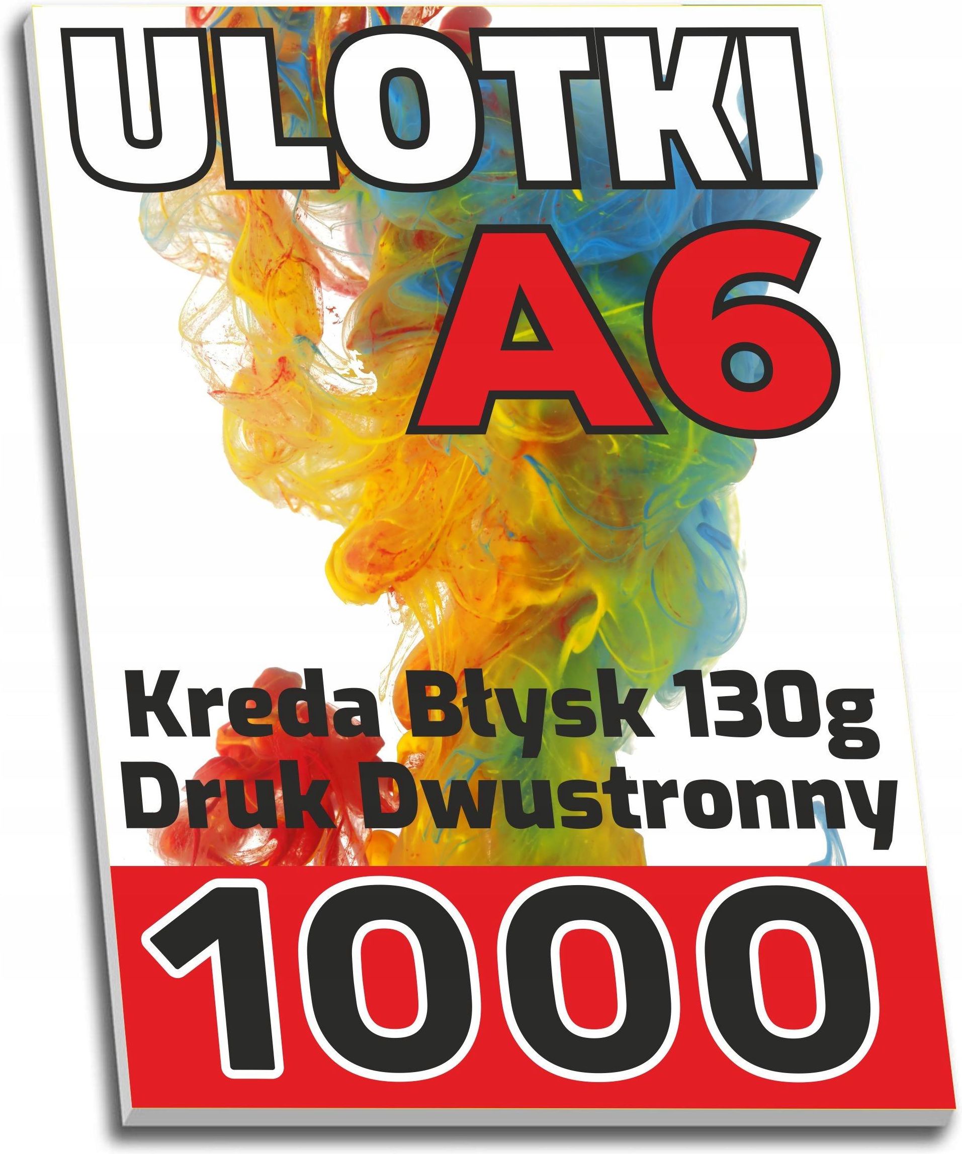 Ulotka Dwustronna A6 Kreda Błysk 130G 1000szt. - Ceny i opinie - Ceneo.pl