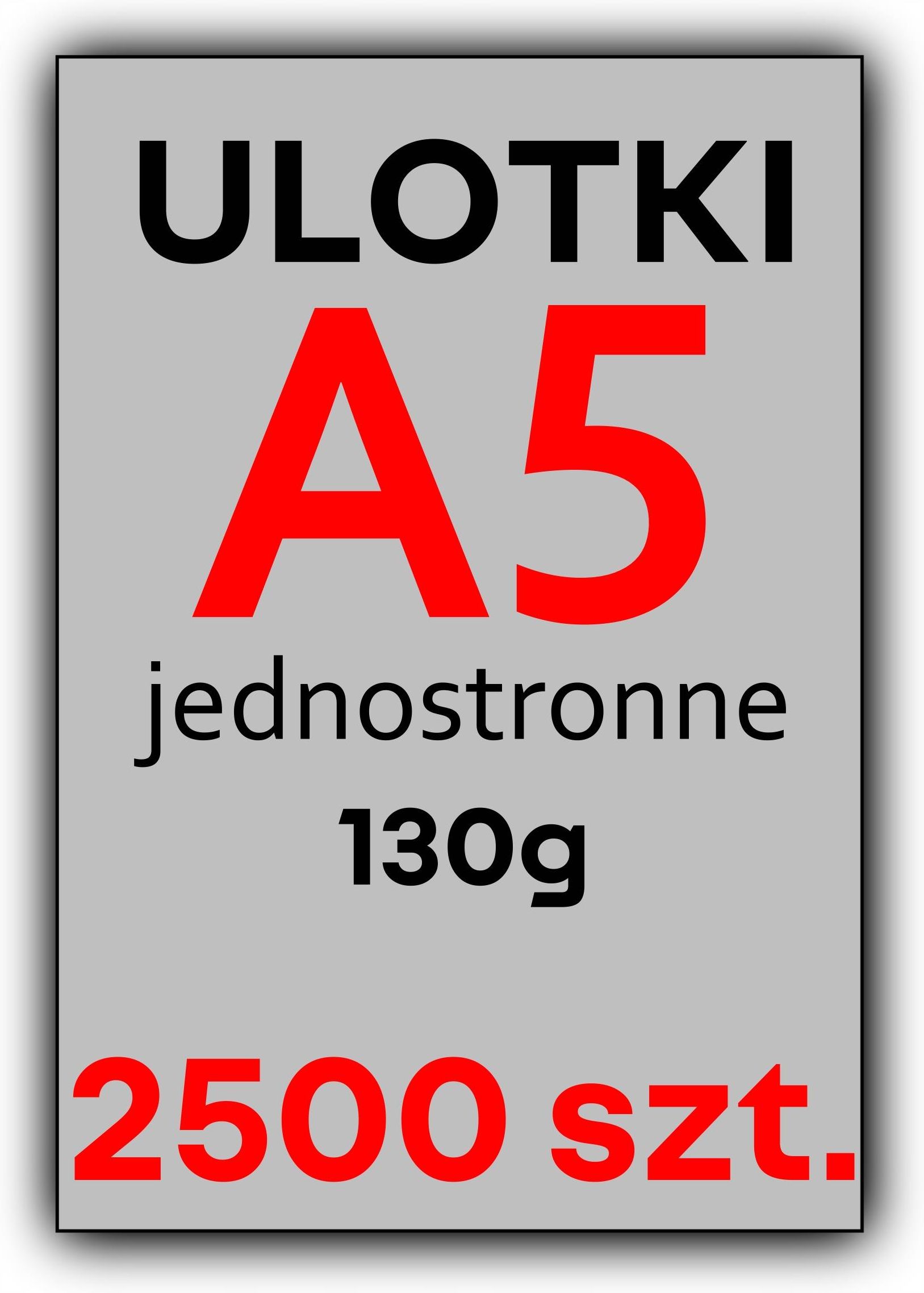Ulotki A5 2500szt. Full Kolor 130G - Ceny i opinie - Ceneo.pl