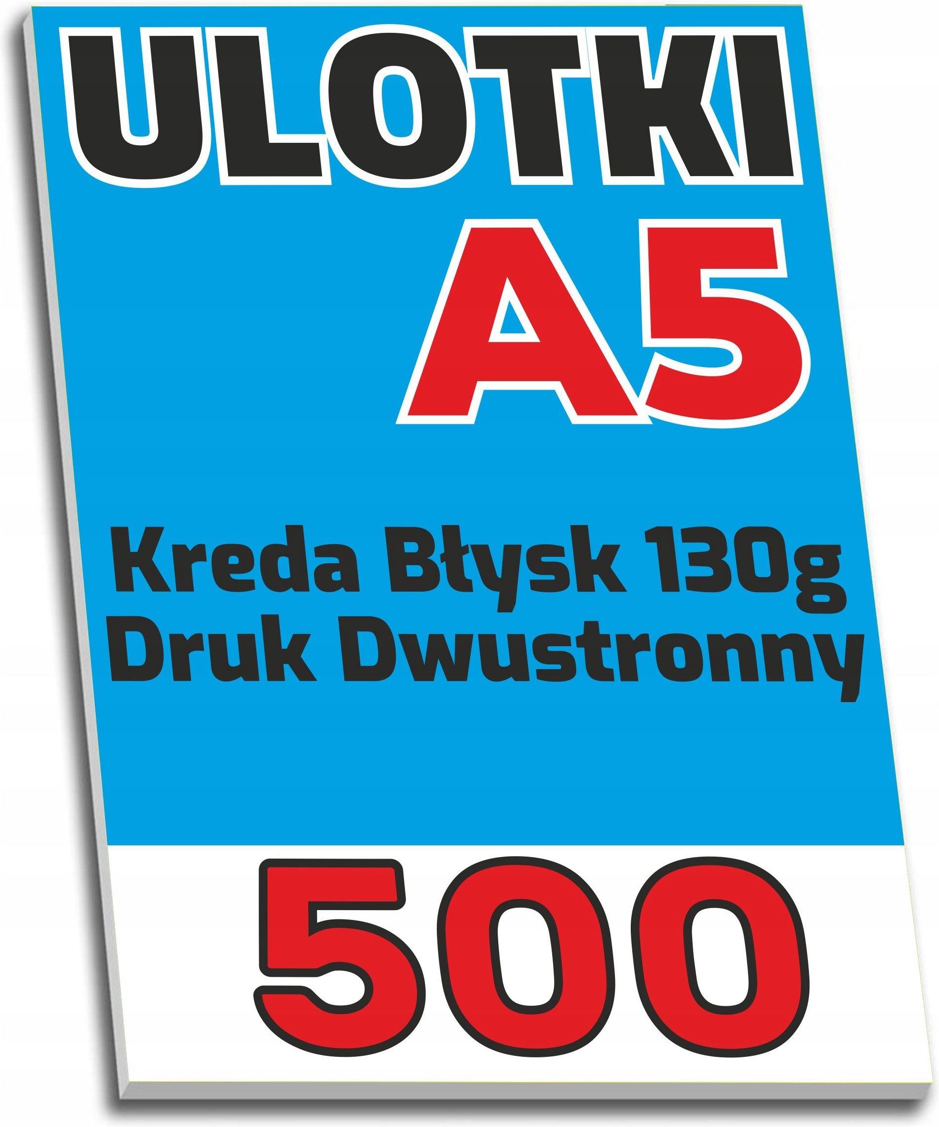 Ulotka Dwustronna A5 Kreda Błysk 130G 500szt. - Ceny i opinie - Ceneo.pl