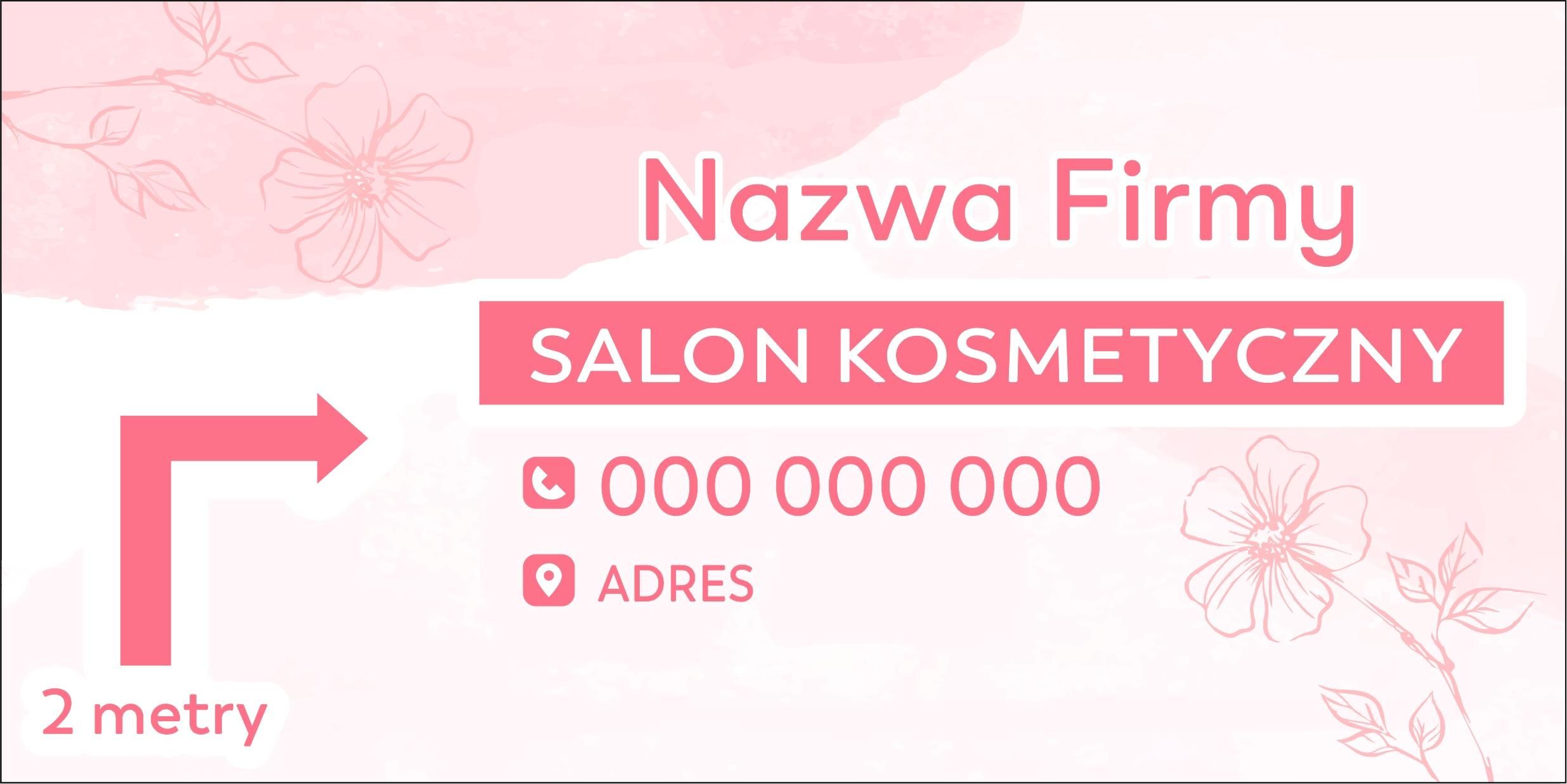 Baner Reklamowy Projekt 130X80 Salon Kosmetyczny - Ceny i opinie - Ceneo.pl