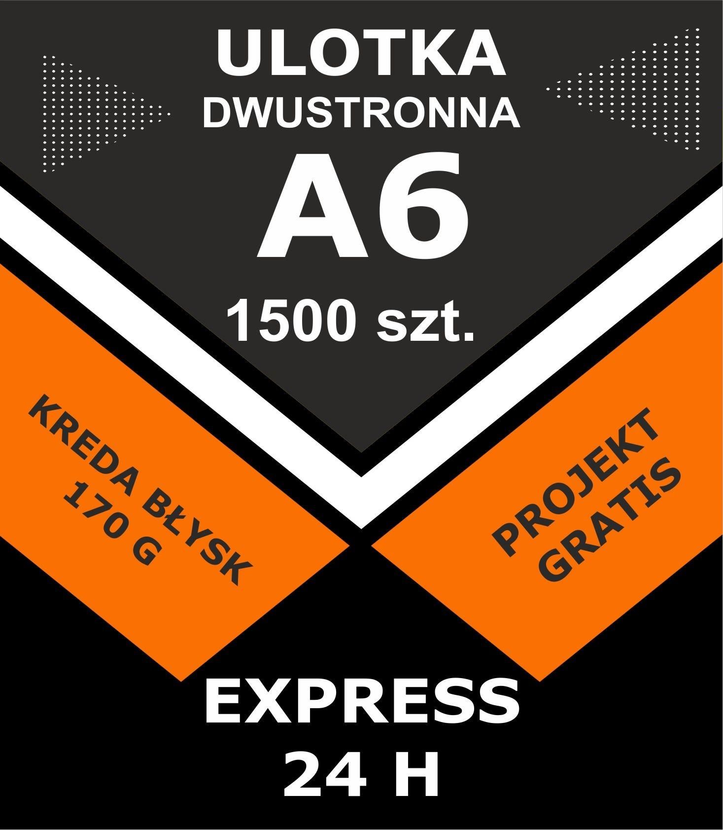 Ulotki A6 Express 1500szt. Dwustronne 170G +Projekt - Ceny i opinie - Ceneo.pl