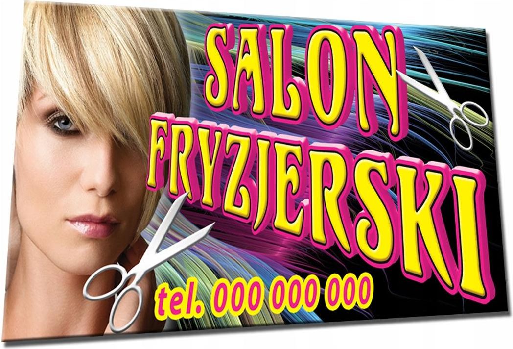 Czarmax Baner 2X1 Salon Fryzjerski Fryzjer Reklama Włosy - Ceny i ...